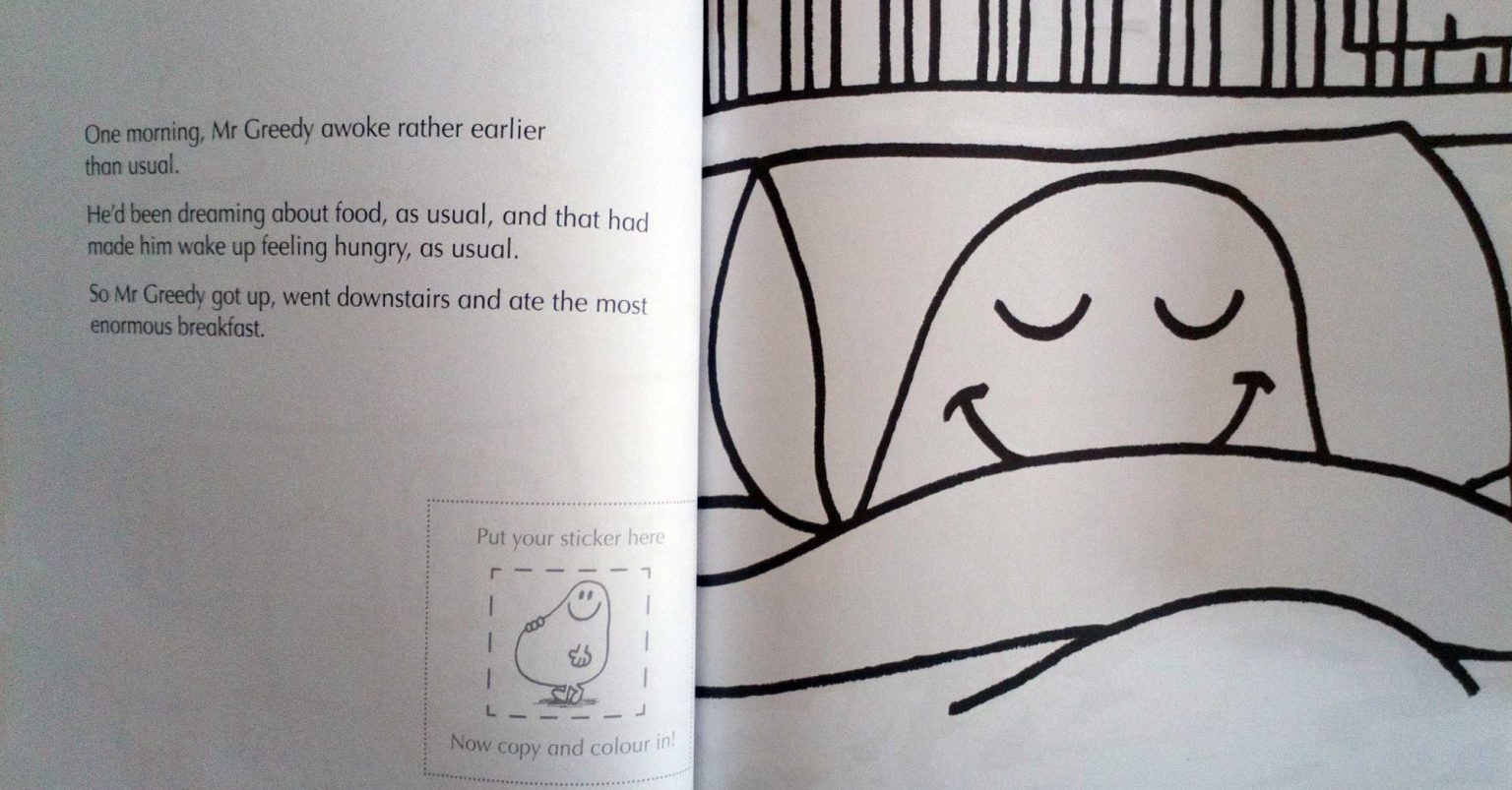 My Mr Greedy copy colouring book – Lotus Community Library – Library ...