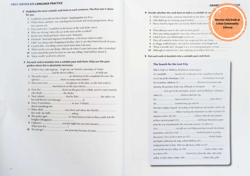 First certificate language practice – Lotus Community Library – Library ...