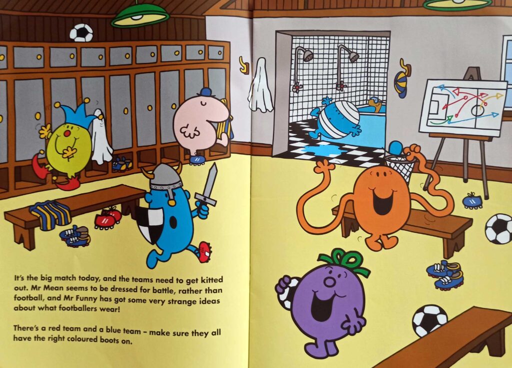 Mr. Men football sticker scene book – Lotus Community Library – Library ...