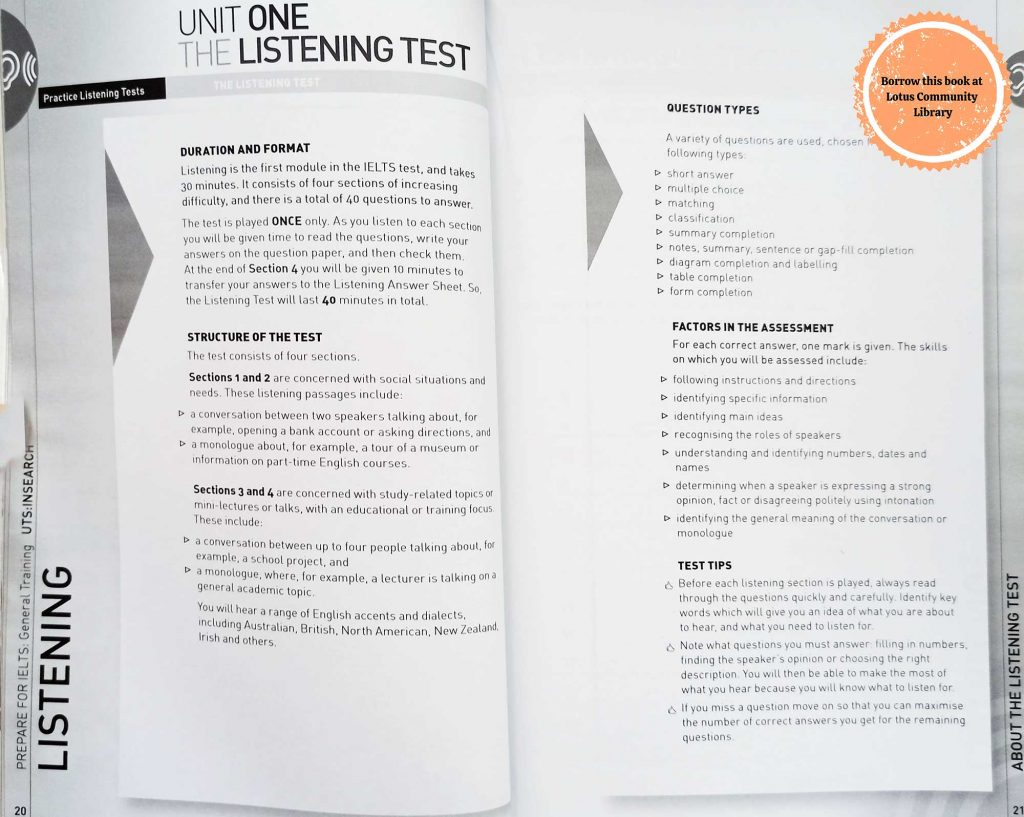 Prepare for IELTS: general training practice tests – Lotus Community ...