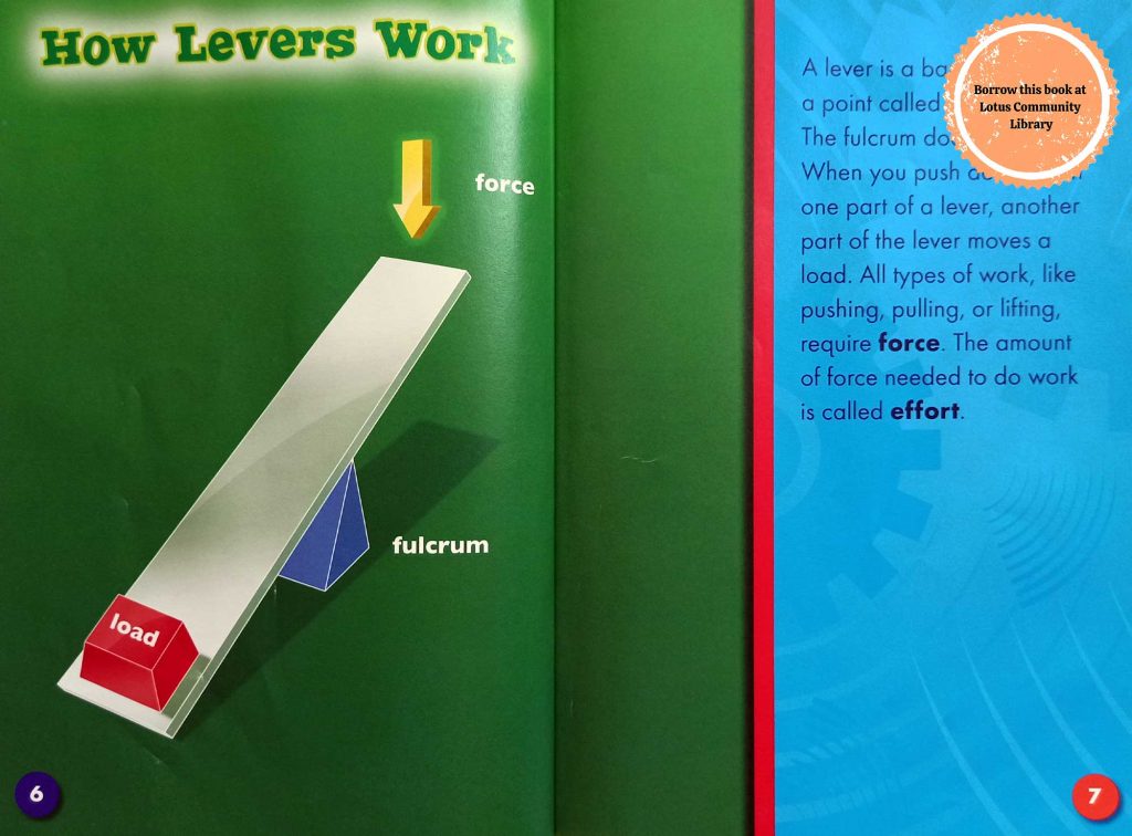 Simple machines: levers – Lotus Community Library – Library For Families